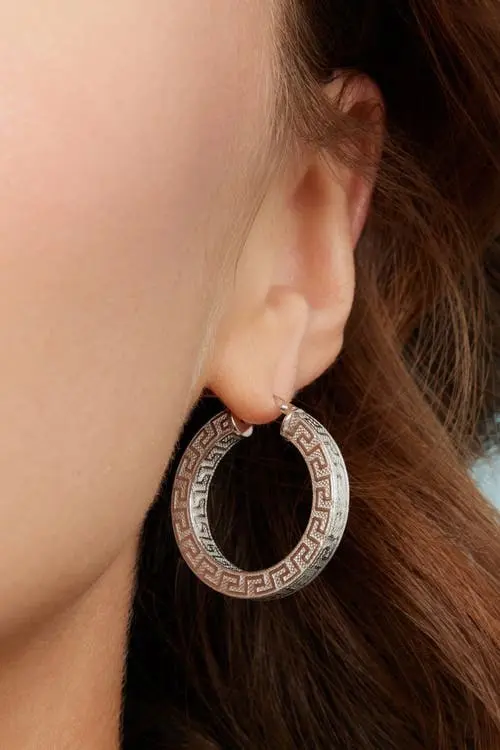 ORADINA Olympia Sterling Hoop Earrings