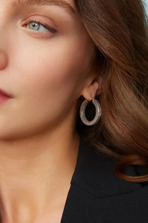 ORADINA Olympia Sterling Hoop Earrings
