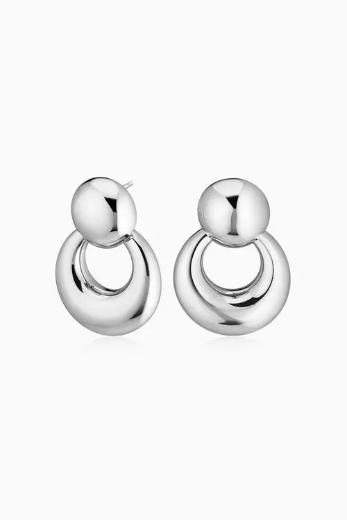ORADINA Sterling Drop Earrings - Silver