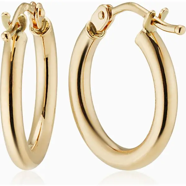 ORADINA 14k Mini Hoop Earrings - Yellow Gold