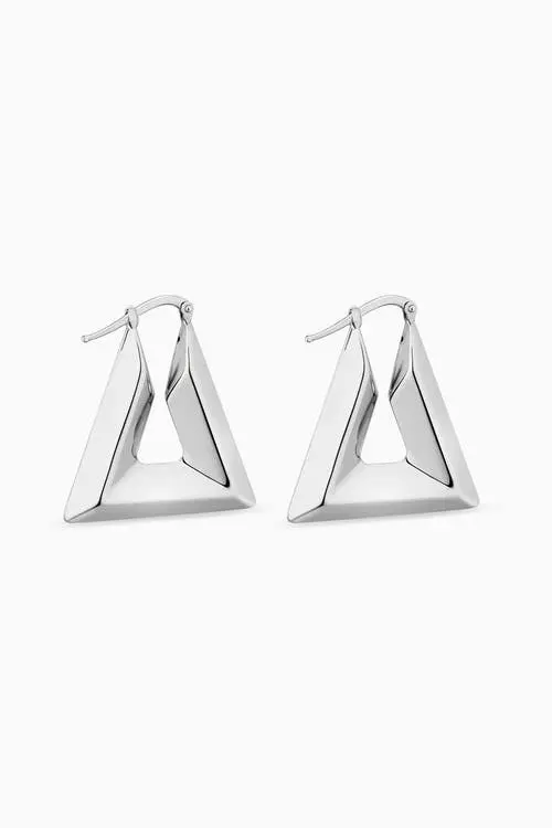 ORADINA Sterling Peak Hoop Earrings