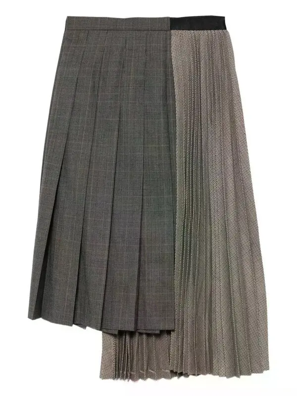 Undercover Patchwork Pleated Skirt