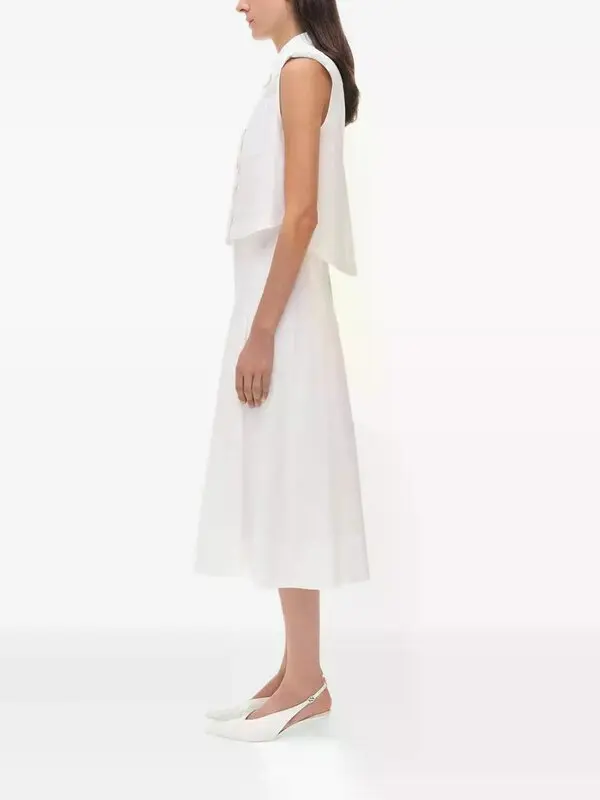 Simkhai Samantha Pleated Midi Skirt