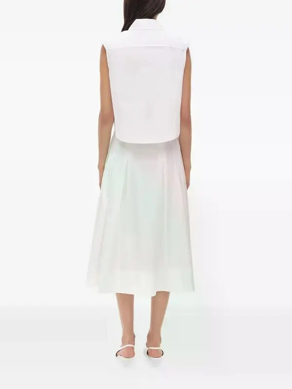 Simkhai Samantha Pleated Midi Skirt