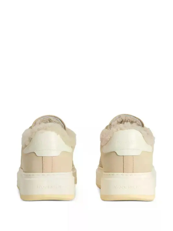 Woolrich Arrow Shearling Platform Sneakers