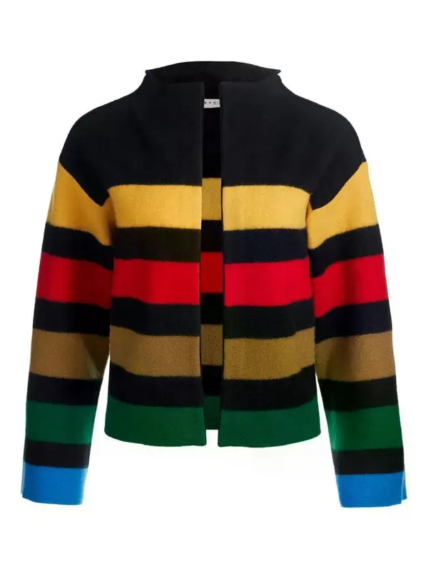 Alice + Olivia Pearson Striped Sweater Jacket