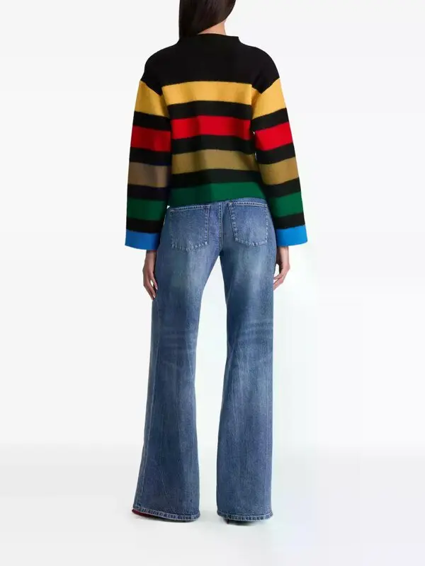 Alice + Olivia Pearson Striped Sweater Jacket