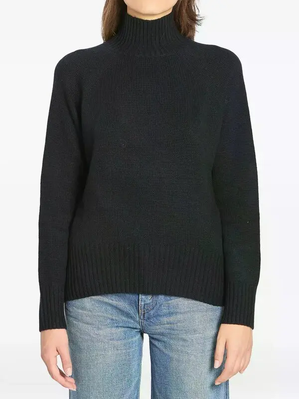 ALLUDE Ribbed Turtleneck Sweater