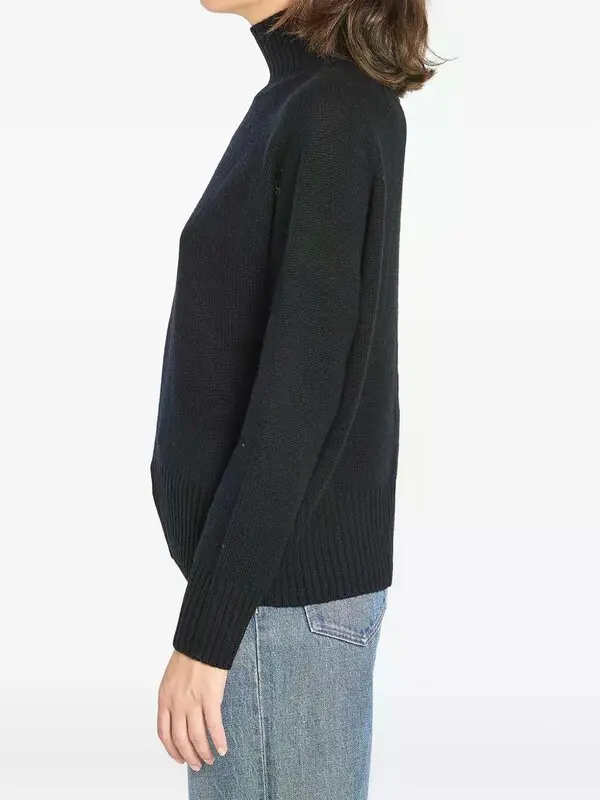 ALLUDE Ribbed Turtleneck Sweater