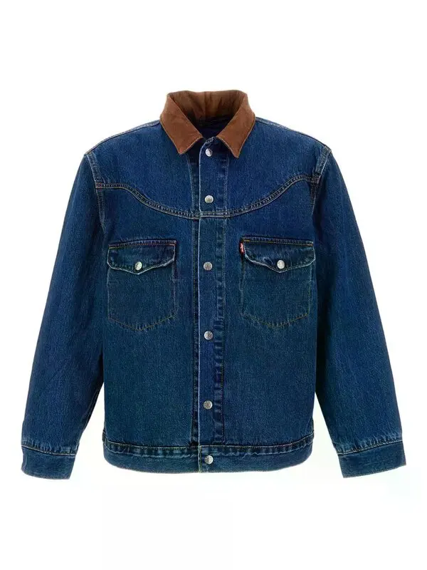 LEVI'S Corduroy Collar Denim Trucker Jacket