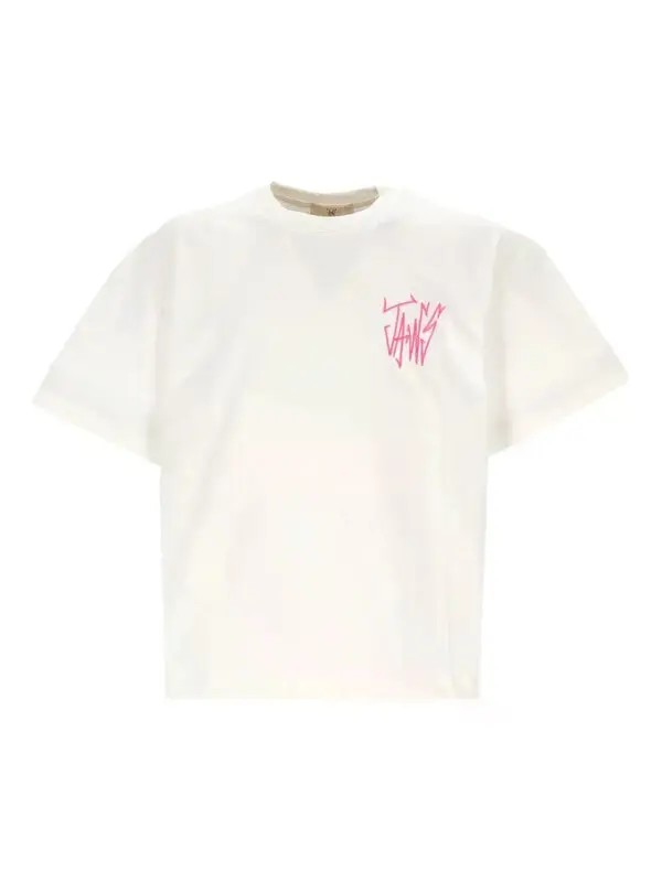JAWS Logo-print T-shirt