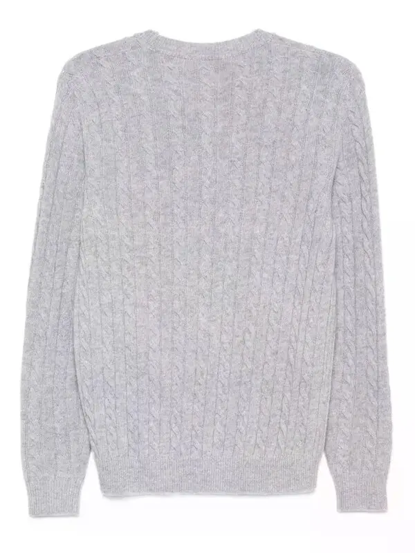 CENERE GB Cable-knit Wool-blend Sweater