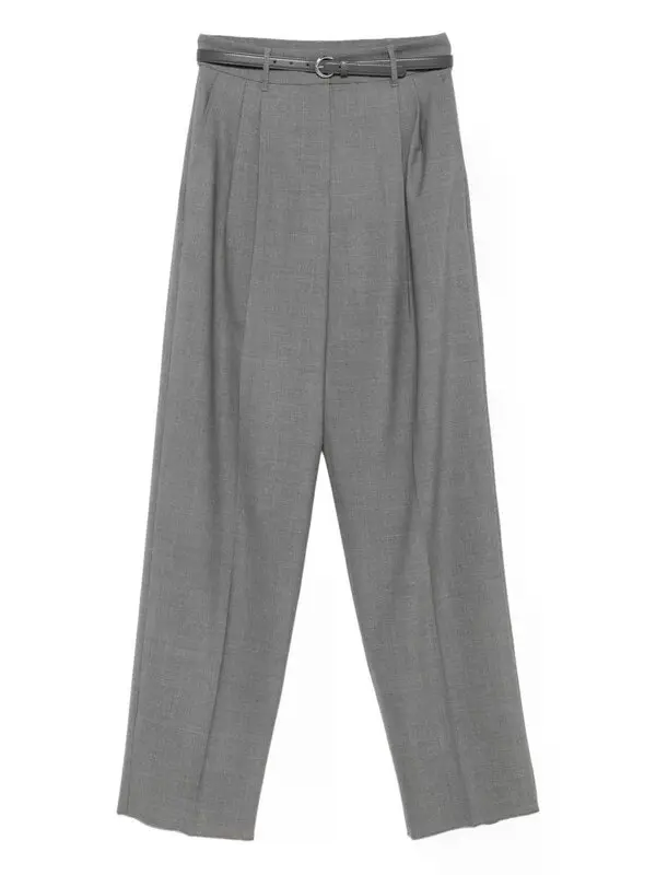 Max Mara Pleated-front Belted Trousers