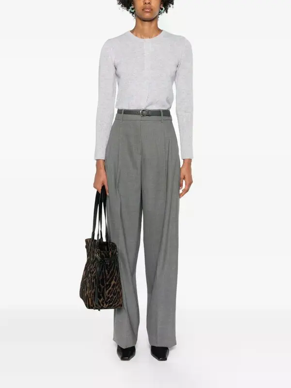 Max Mara Pleated-front Belted Trousers