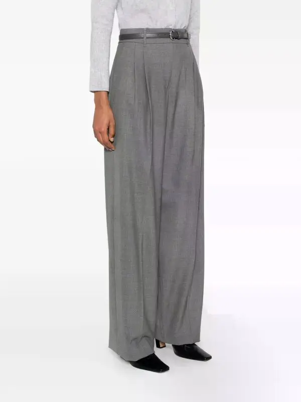 Max Mara Pleated-front Belted Trousers