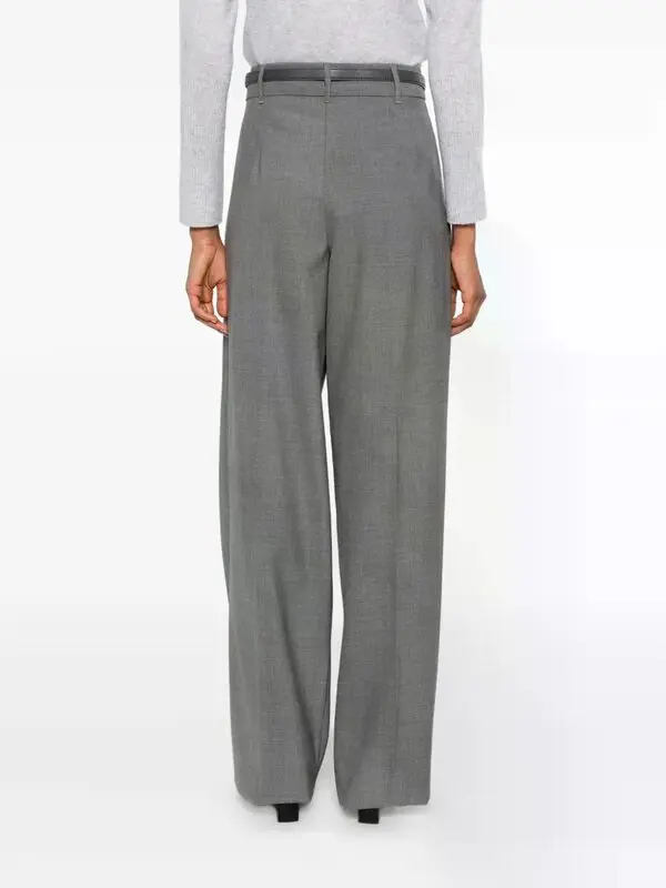 Max Mara Pleated-front Belted Trousers