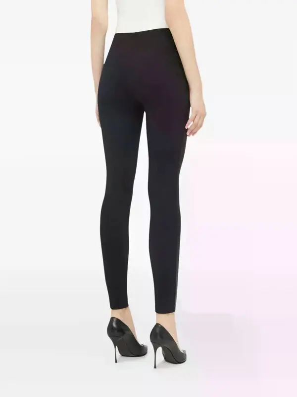 Wolford Leather-paneled Leggings