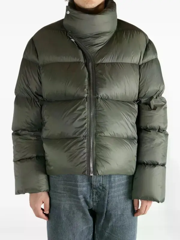 Rick Owens Puffer Jacket With Asymmetric Zip
