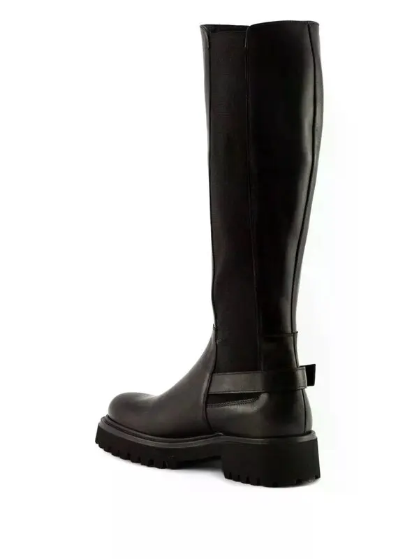 GUGLIELMO ROTTA Buckle-detail Leather Knee High Boots