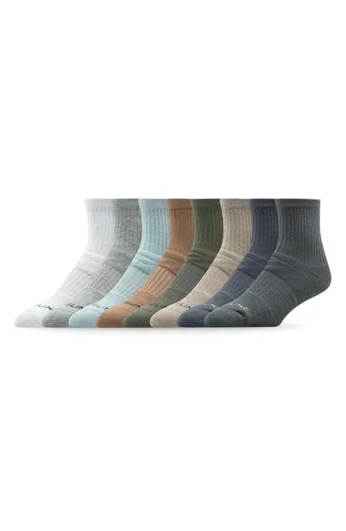 STRIDELINE 8-pack Assorted Half Calf Socks - Muted Multi Pack