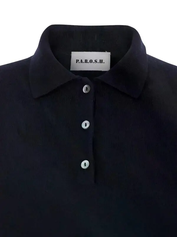 P.a.r.o.s.h Button Knit Polo Top