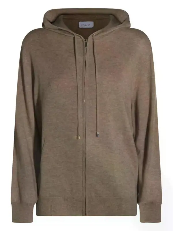 Malo Zip-up Cotton Hoodie