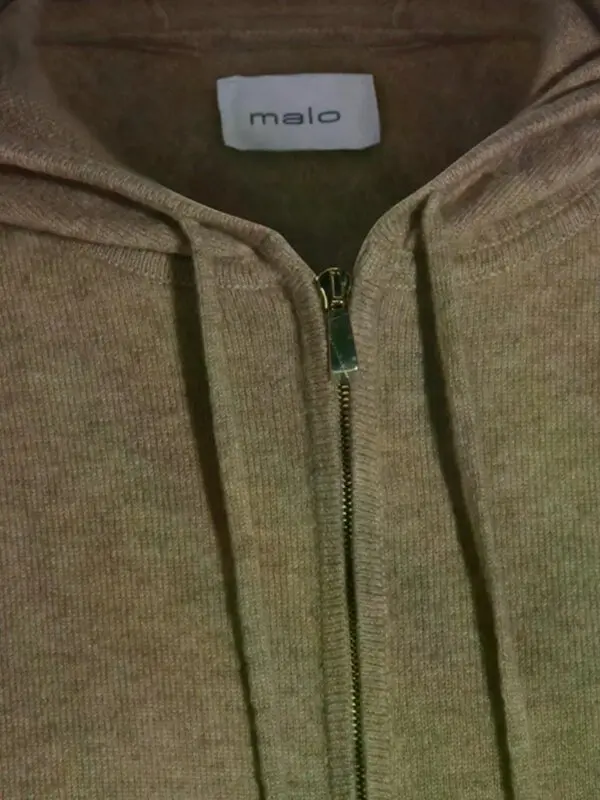 Malo Zip-up Cotton Hoodie