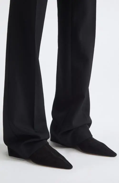 THE ROW Liisa Pointed Toe Bootie - Black