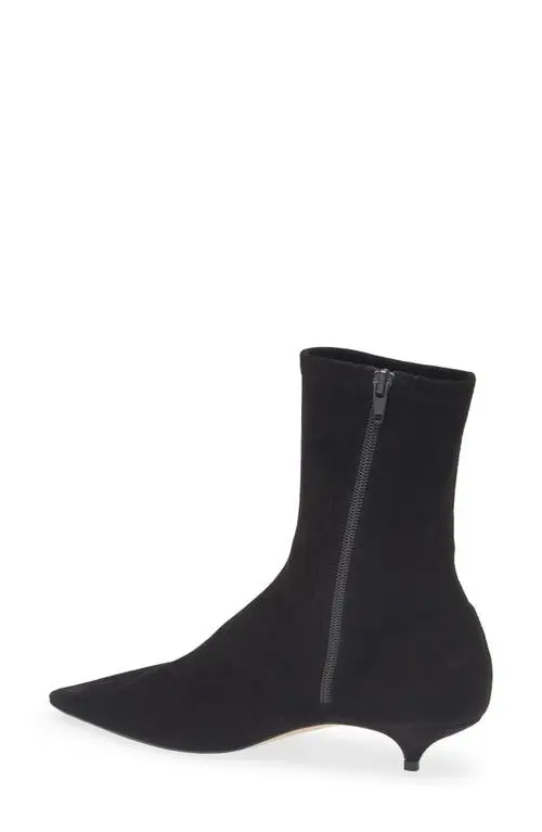 THE ROW Liisa Pointed Toe Bootie - Black