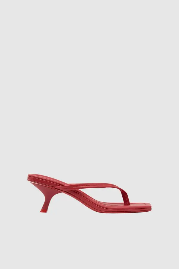 ST. AGNI Thong Detail Heel - Rosso