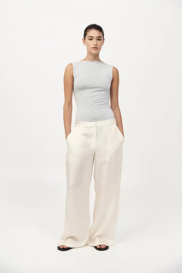 ST. AGNI Sleeveless Cupro Blend Top