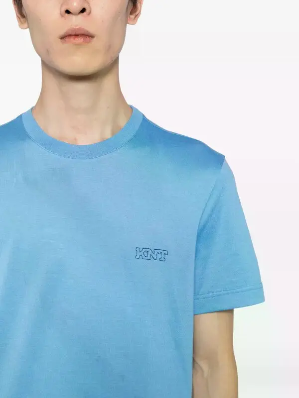 Kiton Embroidered-logo T-shirt