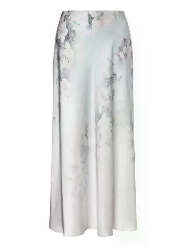 Alberta Ferretti Floral-print Midi Skirt