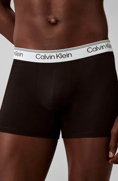 Calvin Klein Assorted 3-pack Microfiber Boxer Briefs - Black/light Cast/mint
