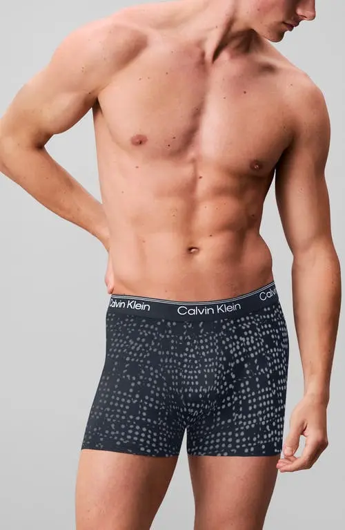 Calvin Klein Assorted 3-pack Microfiber Boxer Briefs - Shoreline/shoreline/grey