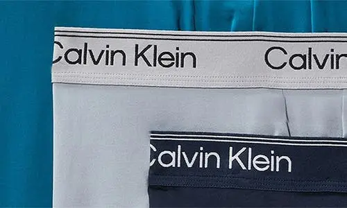 Calvin Klein Assorted 3-pack Microfiber Boxer Briefs - Sleet/teal Marine/shoreline