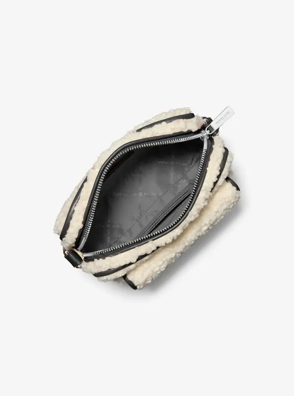 Michael Kors Extra-Small Faux Shearling Camera Crossbody Bag