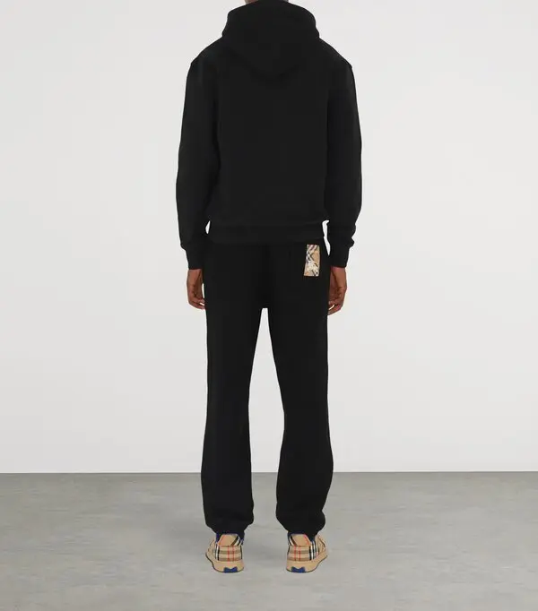 Burberry Cotton Check-detail Sweatpants
