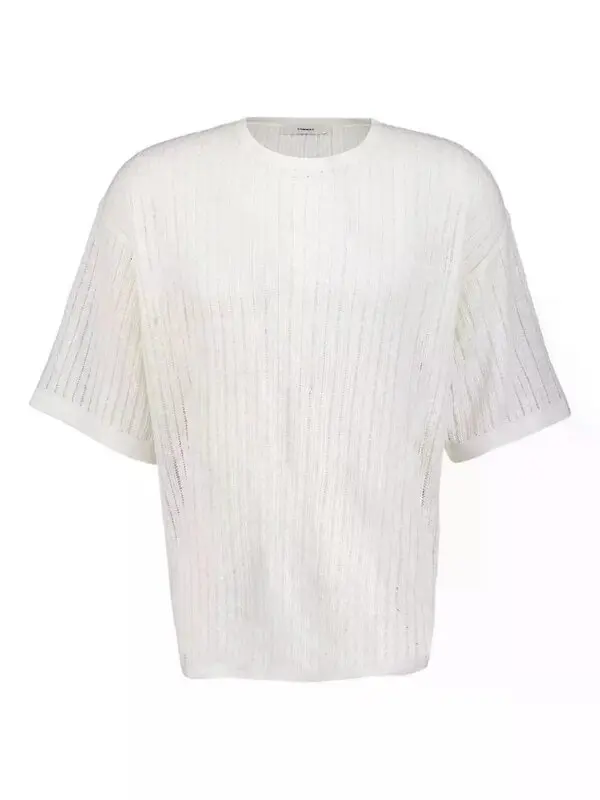 Commas Pointelle Knit T-shirt