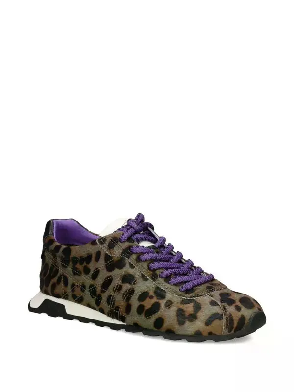 Ash Leopard-print Lace-up Sneakers