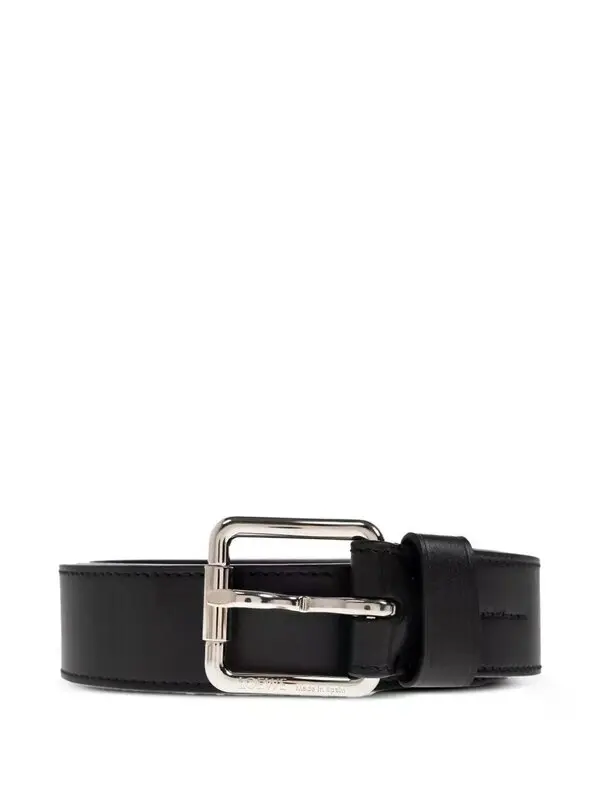Loewe Leather Square-buckle Belt - Black