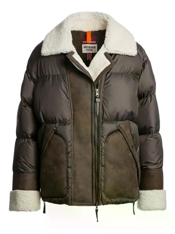 PARAJUMPERS Quilted Shearling-trimmed Puffer Jacket