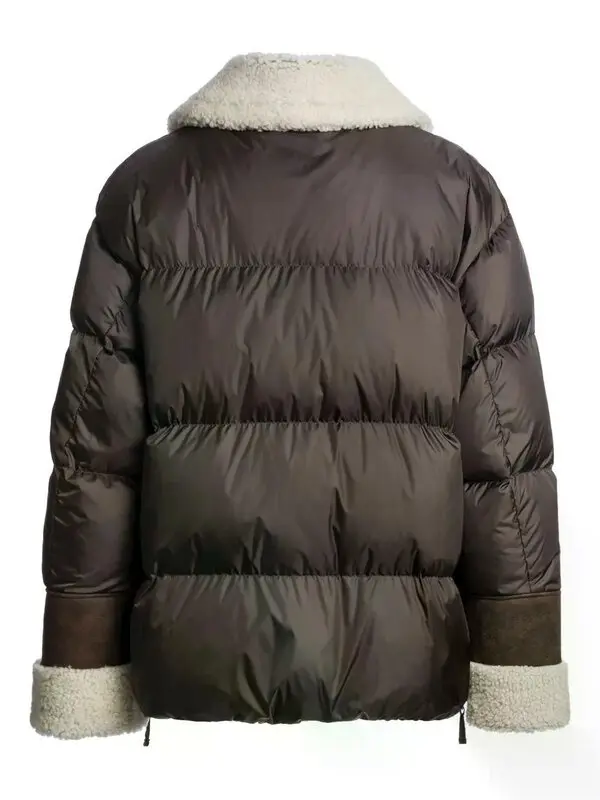 PARAJUMPERS Quilted Shearling-trimmed Puffer Jacket