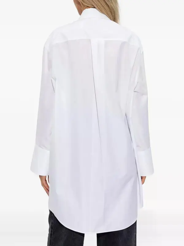 Loewe Logo-embroidered Cotton Midi Shirt Dress