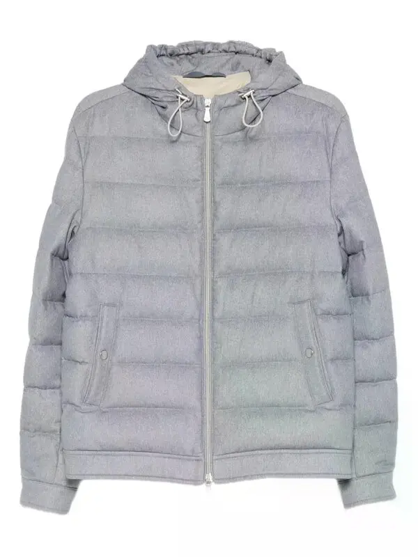 Eleventy Quilted Hooded Jacket