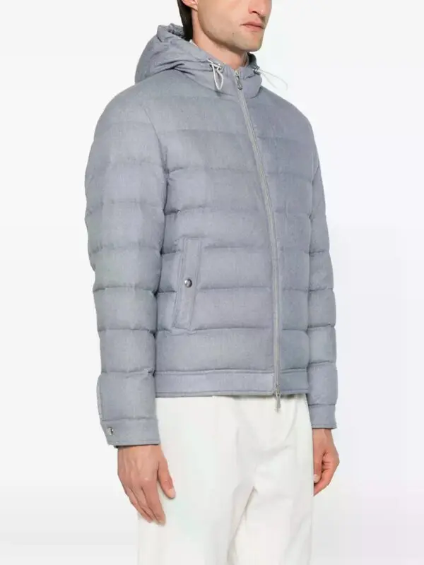 Eleventy Quilted Hooded Jacket