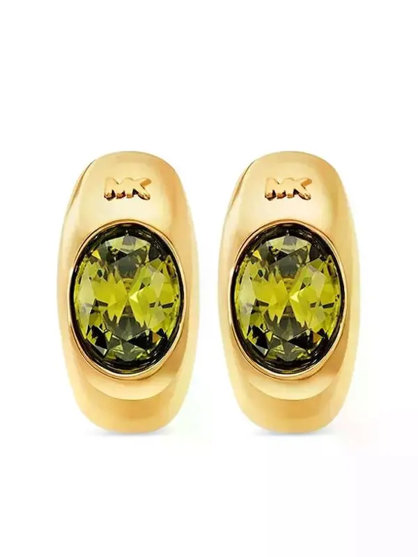 Michael Kors Crystal Stud Earrings - Gold