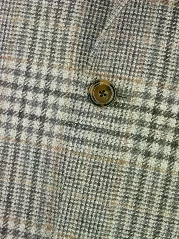 LARDINI Checked-pattern Single-button Blazer