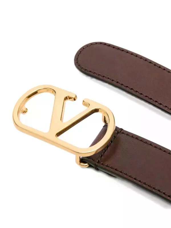 Valentino Garavani Vlogo Braided Leather Belt