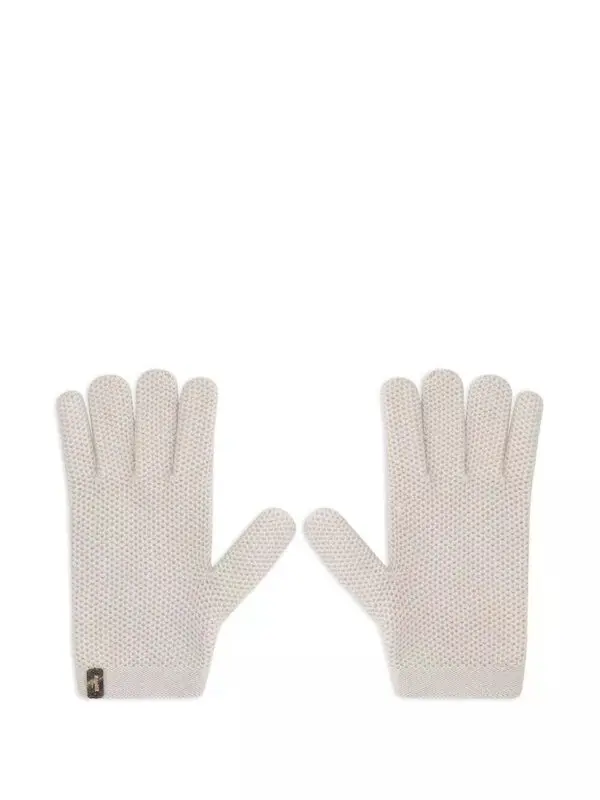 MOORER Knitted Cashmere Gloves - Neutrals